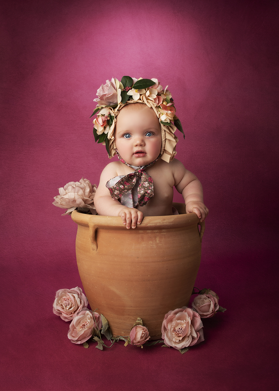 Baby In Flower Pot